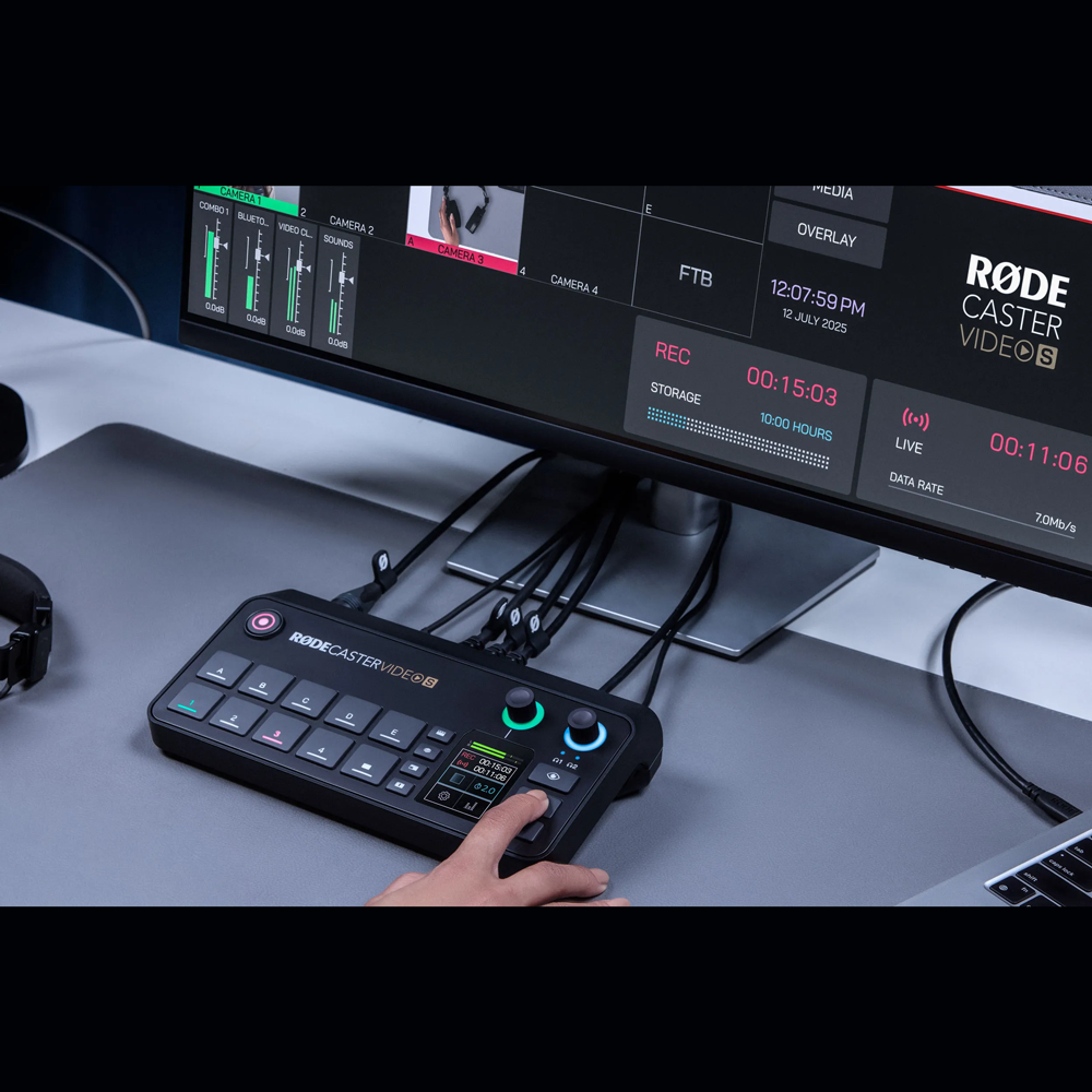 New RODE RODECaster Video S All-In-One Audio/Video Console