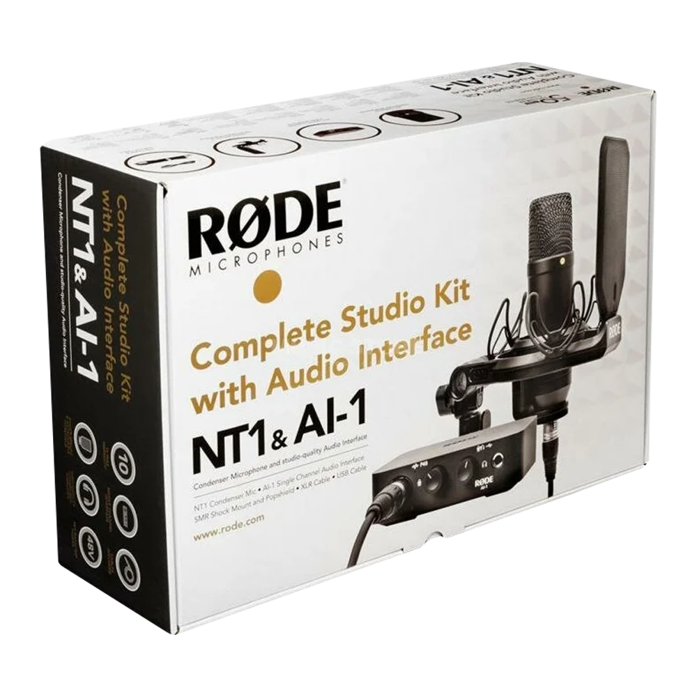 Rode NT1 Microphone and AI-1 Audio Interface Complete Studio Kit ...