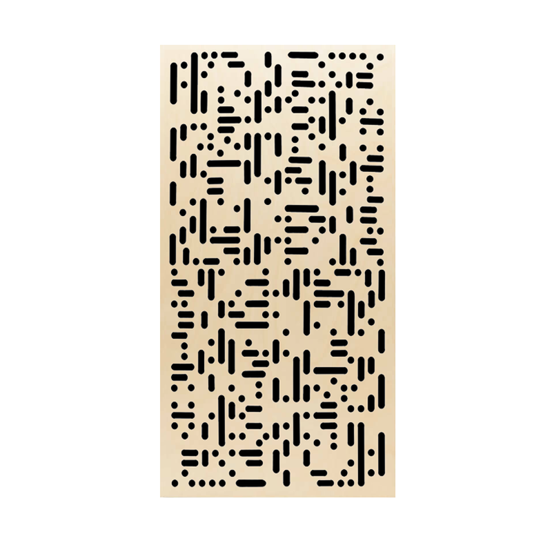 Premium Sound absorption panel black with 2D scatter plate