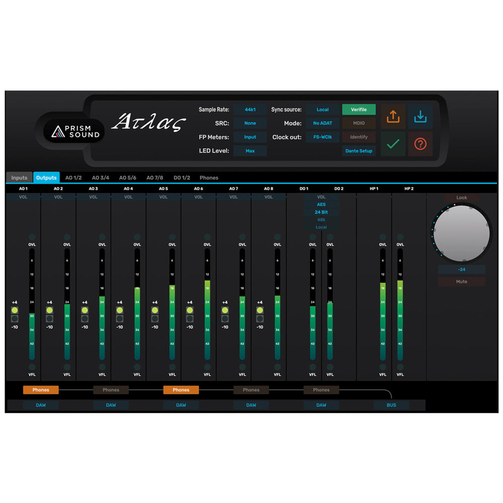 Prism Sound Atlas USB multi-track audio interface