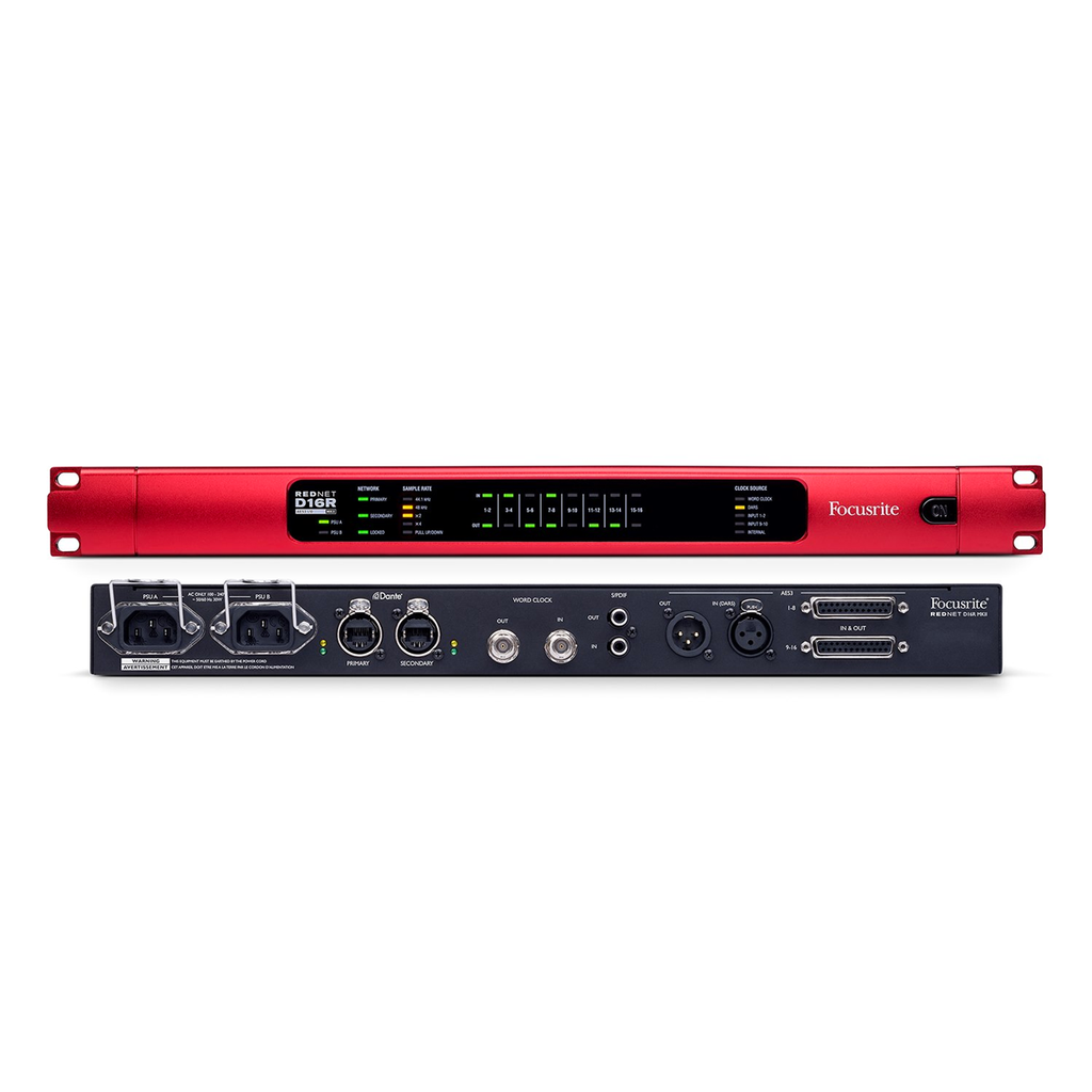 Focusrite RedNet D16R - AES/EBU Interface with Redundancy | Audiosaurus