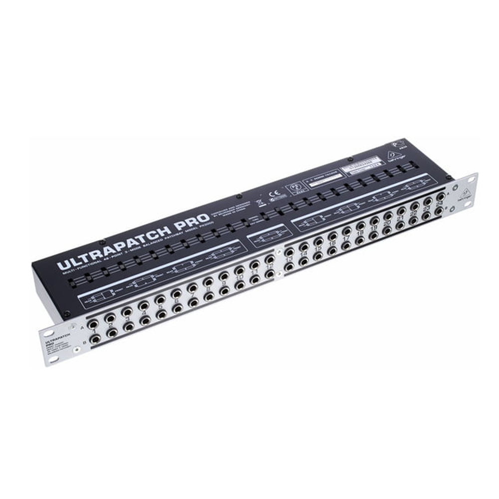 Behringer PX3000 Multi-Functional 48-Point 3-Mode Balanced Patchbay ...